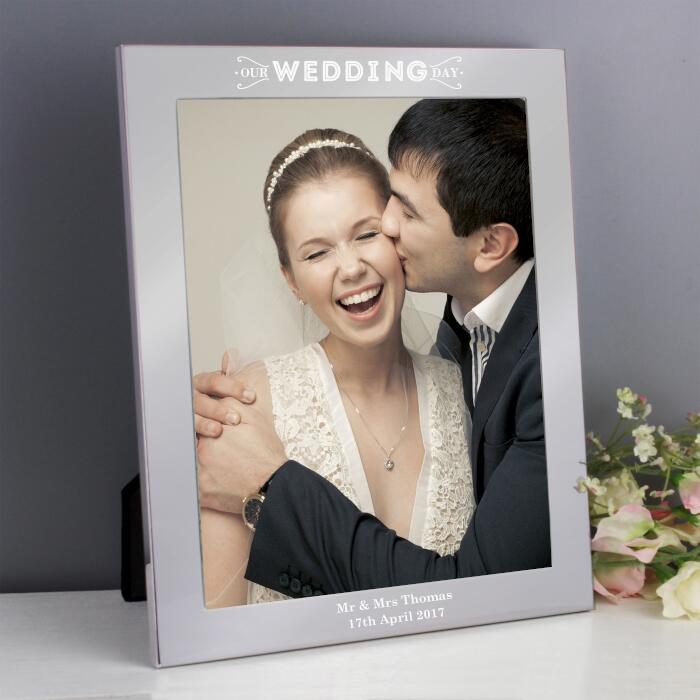 Personalised Our Wedding Silver 8" x 10" Photo Frame