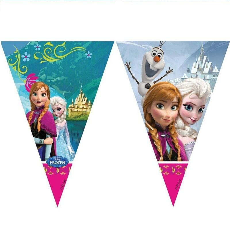 Disney Frozen Party Flag Banner - 9 Flags