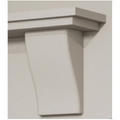 Bella Supermatt Smoke Green Pair of Mantle Corbels