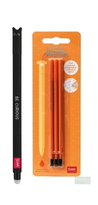 Legami Black Cat Pen With A Choice Of Extra Refills