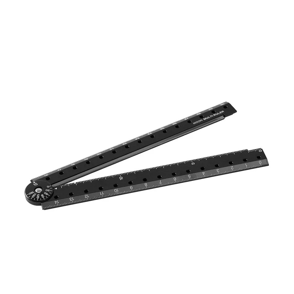 Midori Multi Ruler 30cm - Black