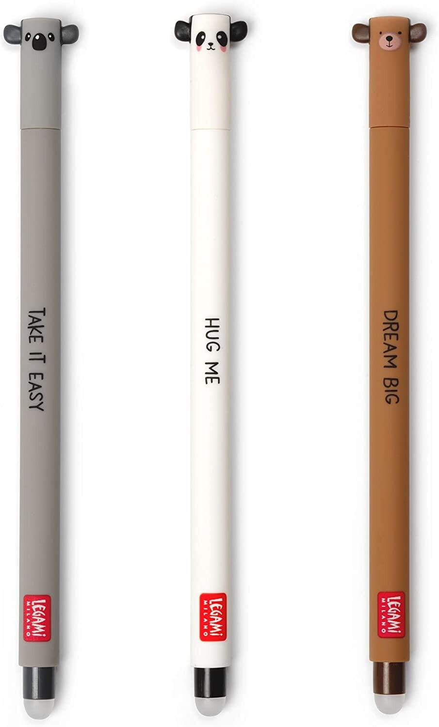 Legami Erasable Pens - Cutie Friends Set of three