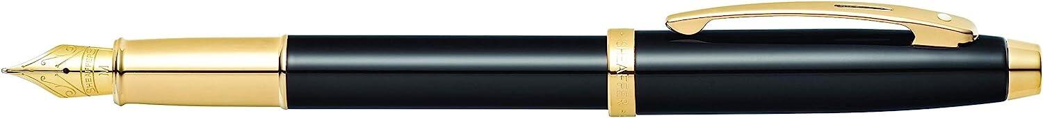 Sheaffer Fountain Pen - Sheaffer 100 Black with gold trim, M nib