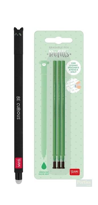 Legami Black Cat Pen With A Choice Of Extra Refills