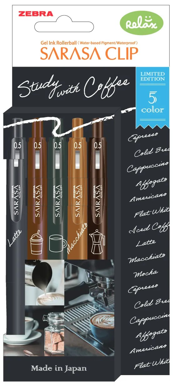 Zebra Sarasa Clip - Study In Coffee Special Edition