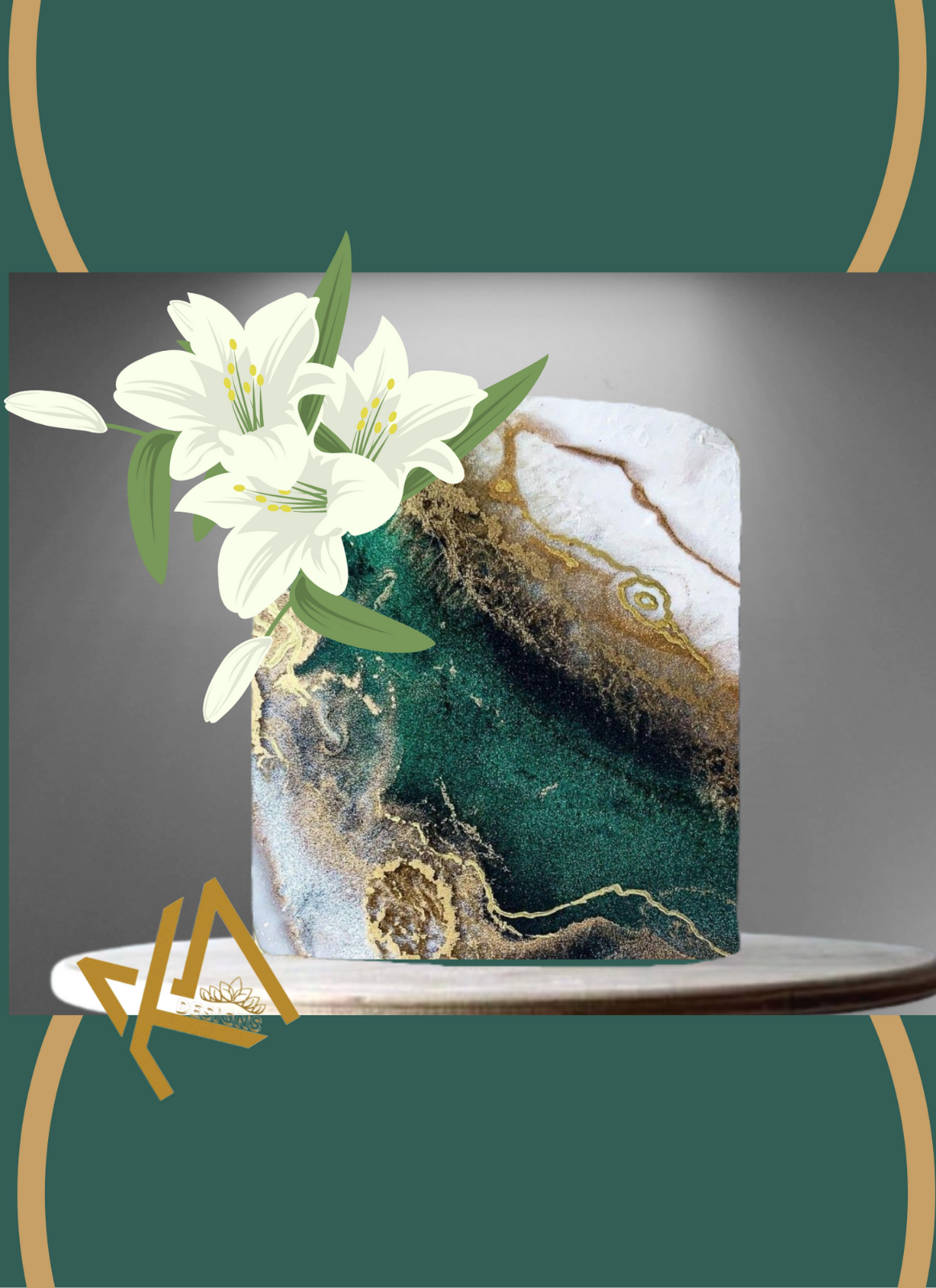 Edible Image wrap around Cake Toppers Wallpaper Background/ Board Cover