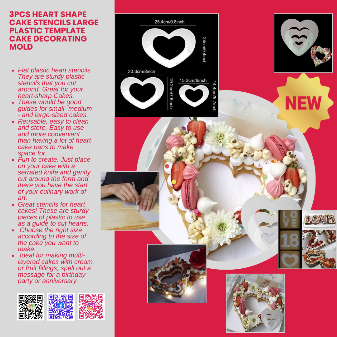 heart shape template for cake