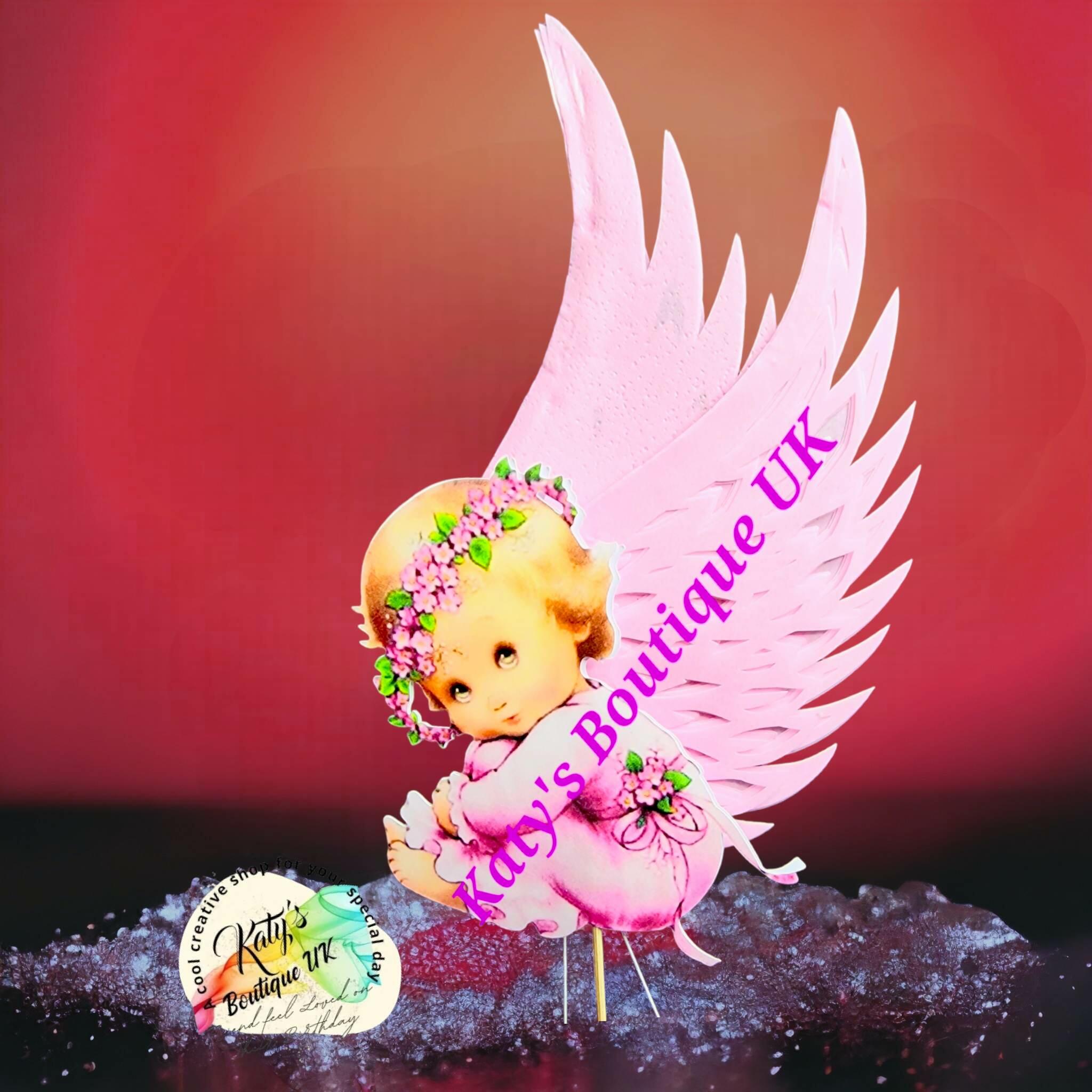 Baby Angel Wing Cake Toppers