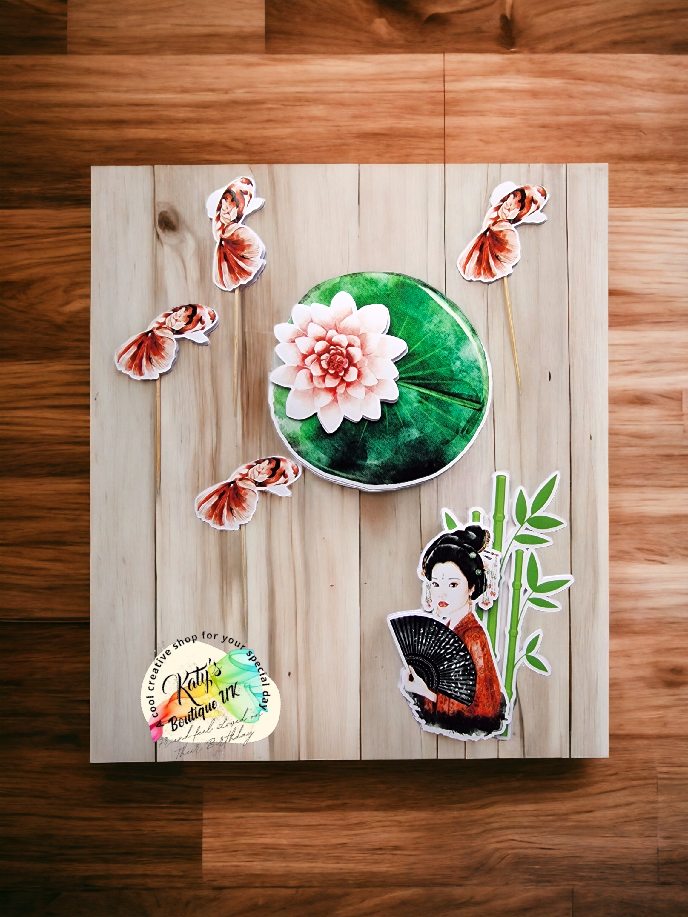 Japanese style cake toppers