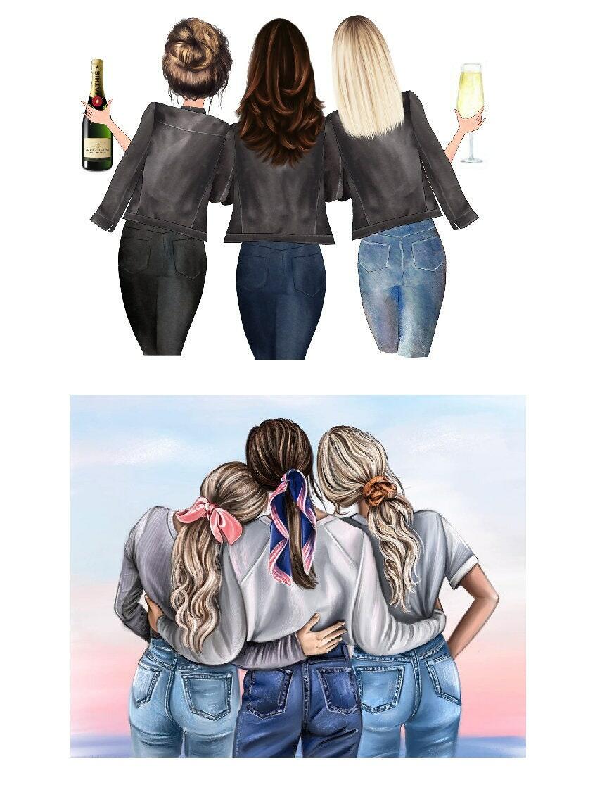 Best Friends EDIBLE Print Friendship Gifts Thank You Birthday Friend ...