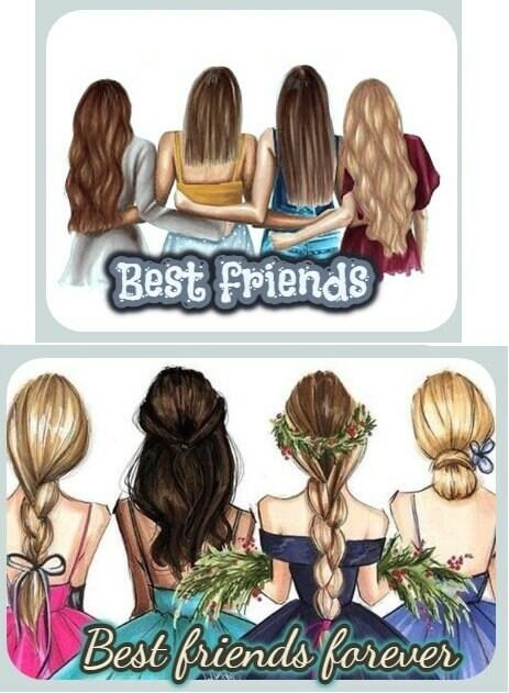 Best Friends icing/wafa Print Friendship Gifts Thank You Birthday ...