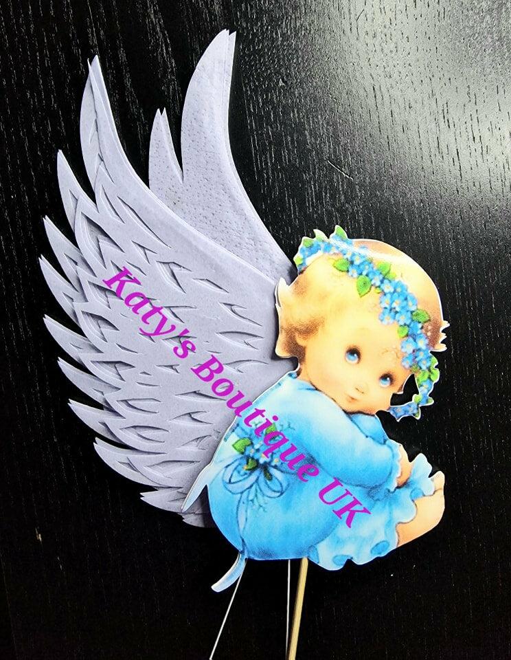 Baby Angel Wing Cake Toppers