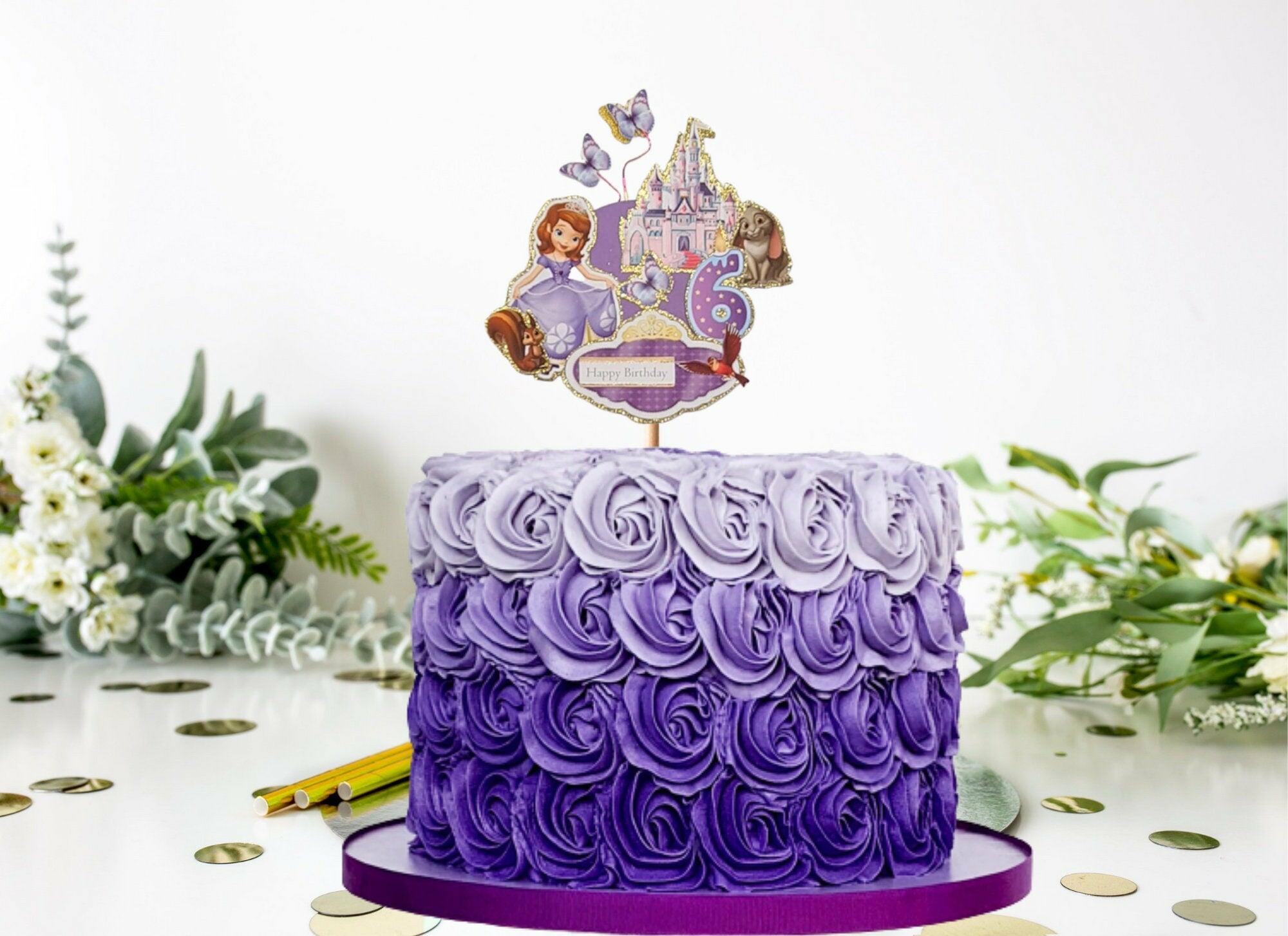 Sofia 3D themed unbranded handmade Cake Topper /Princess Sofia Cake Topper