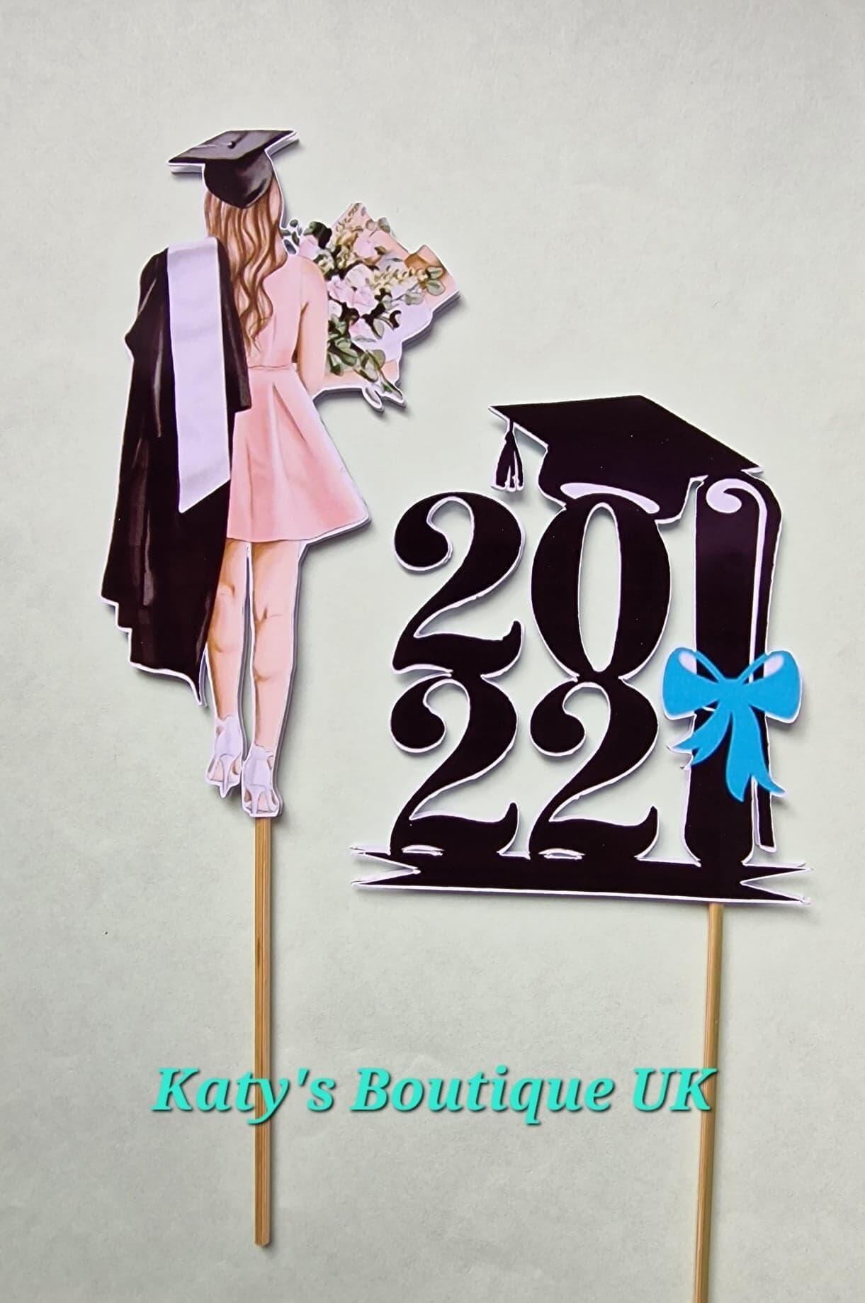 Graduation/Student/Collegiate cake topper / cupcake toppers