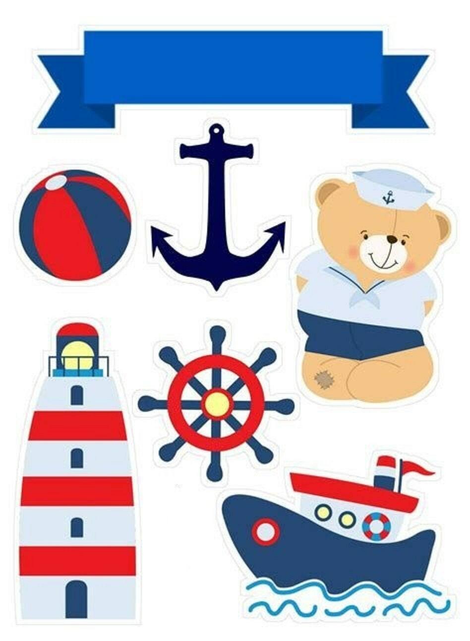 Cake tooper Boy/ baby bear/ Explorator navigator Bear edible icing topper