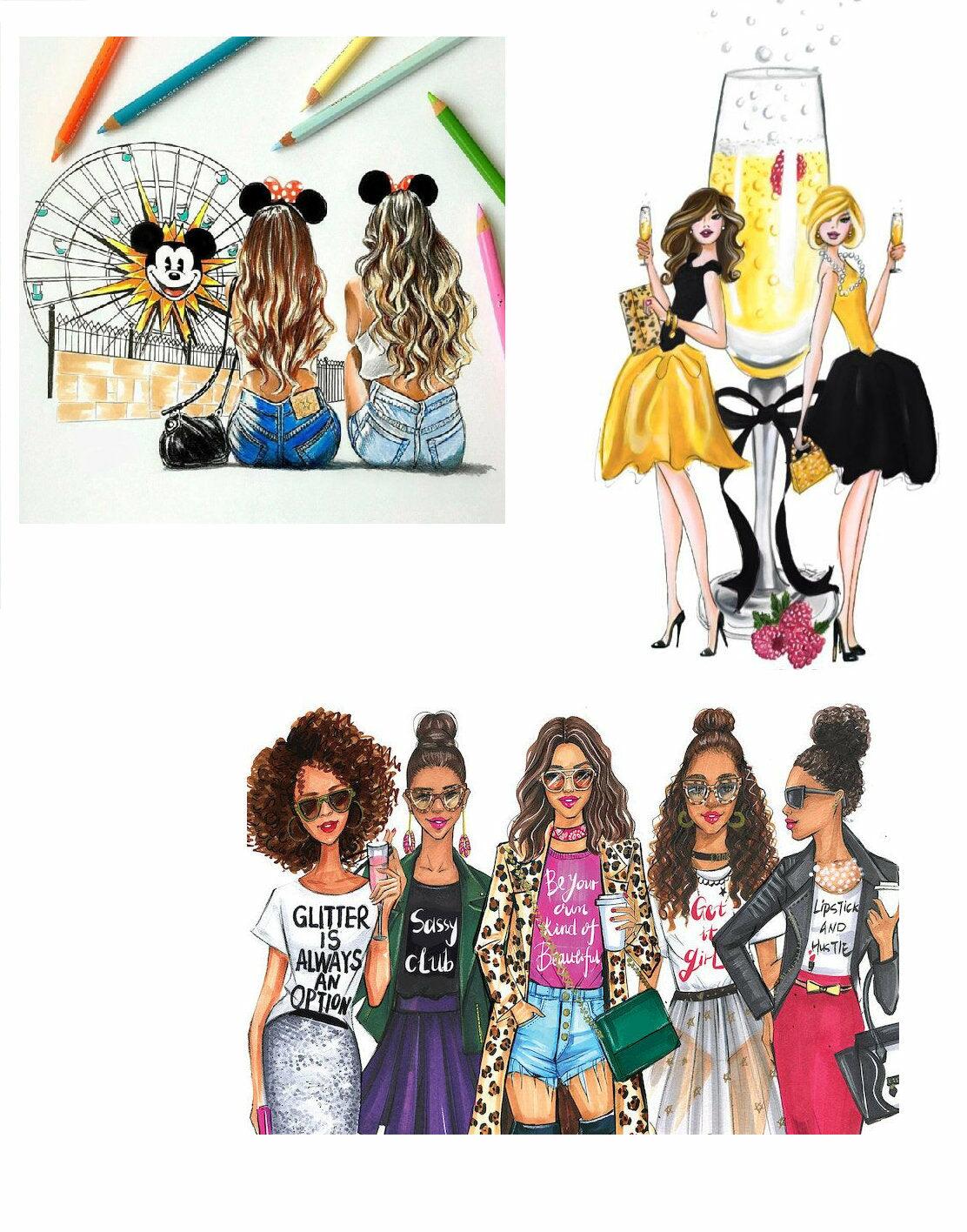 Best Friends icing/wafa Print Friendship Gifts Thank You Birthday ...