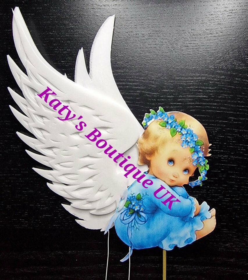 Baby Angel Wing Cake Toppers