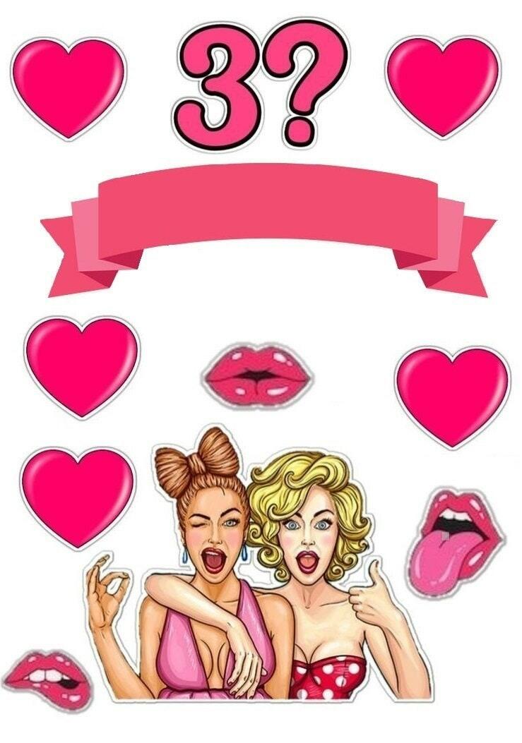 Best Friends icing/wafa Print Friendship Gifts Thank You Birthday ...