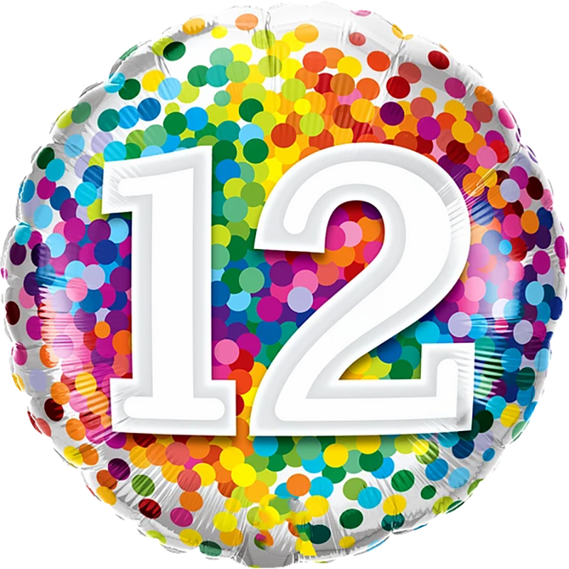 Balloons With Number 12