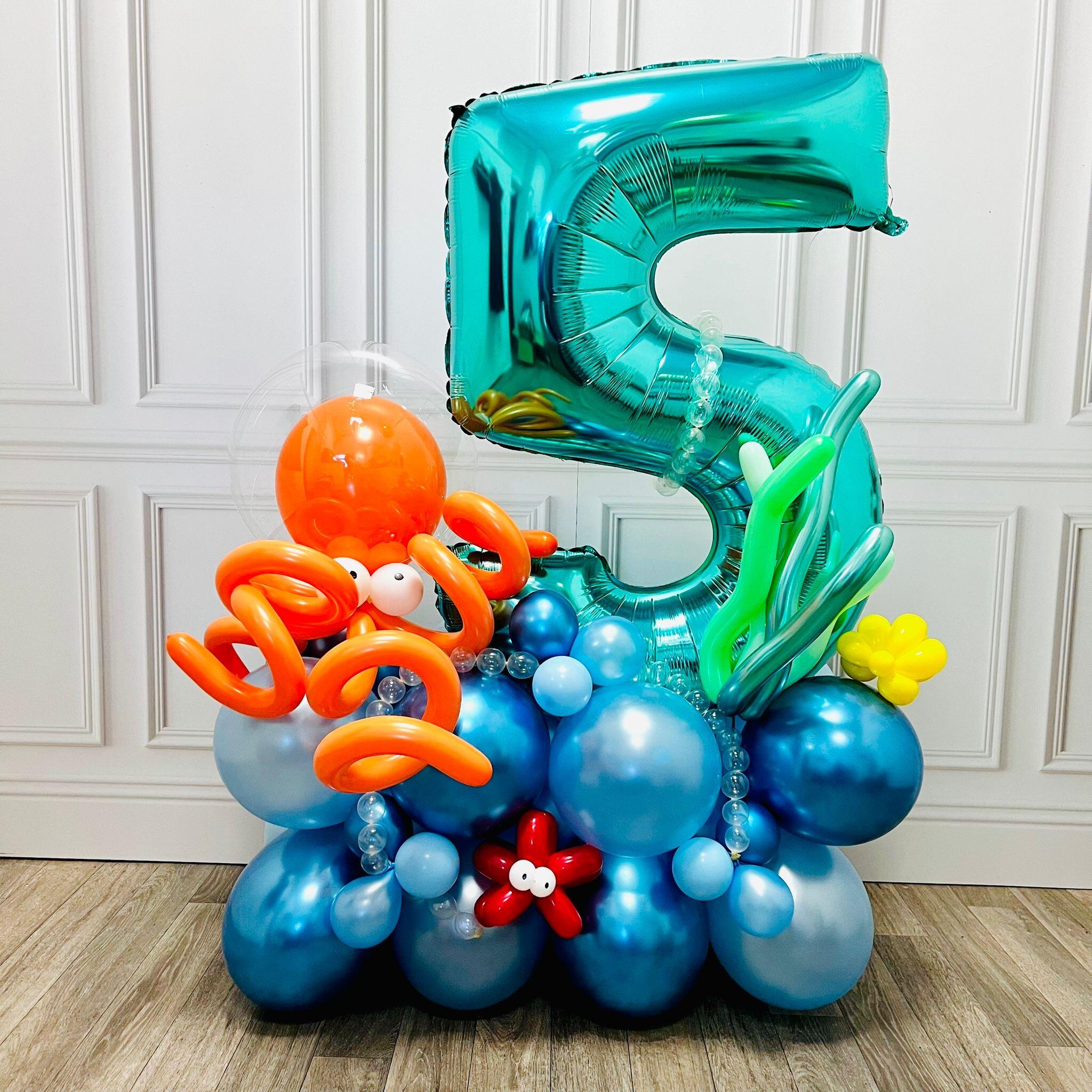 Under the Sea Number Balloon Display