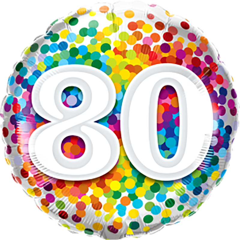 Number 80 Balloon