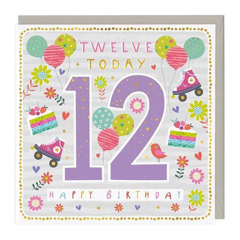 Age 12 Birthday Cards