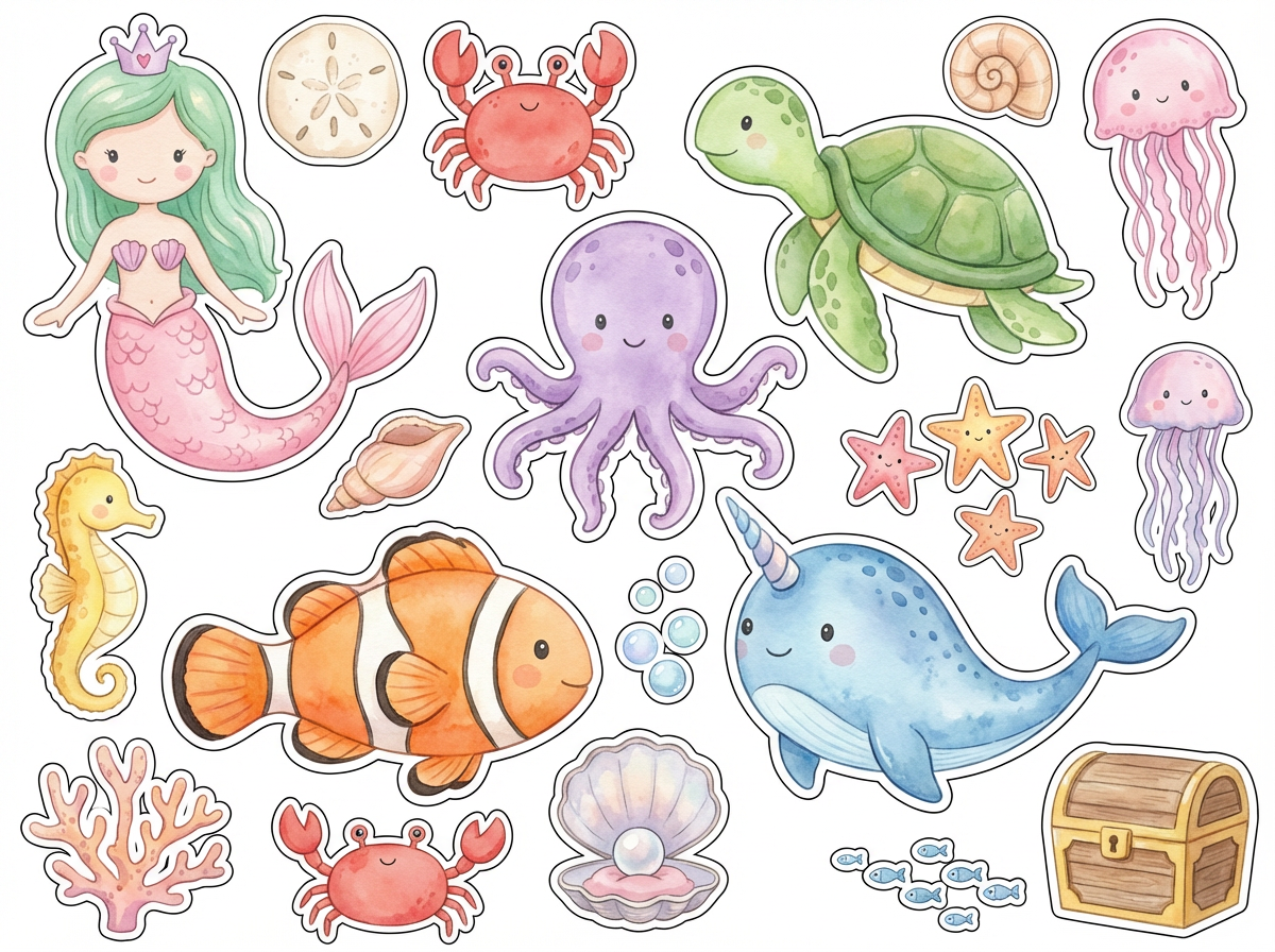 Under The Sea Party Cutouts