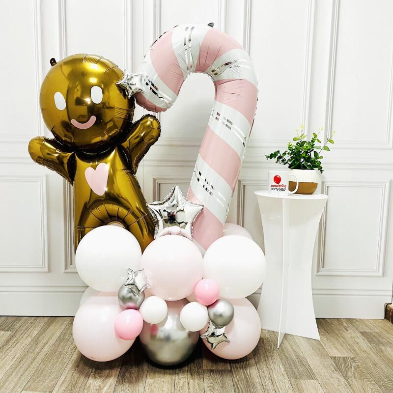 Gingerbread Man Balloon Display