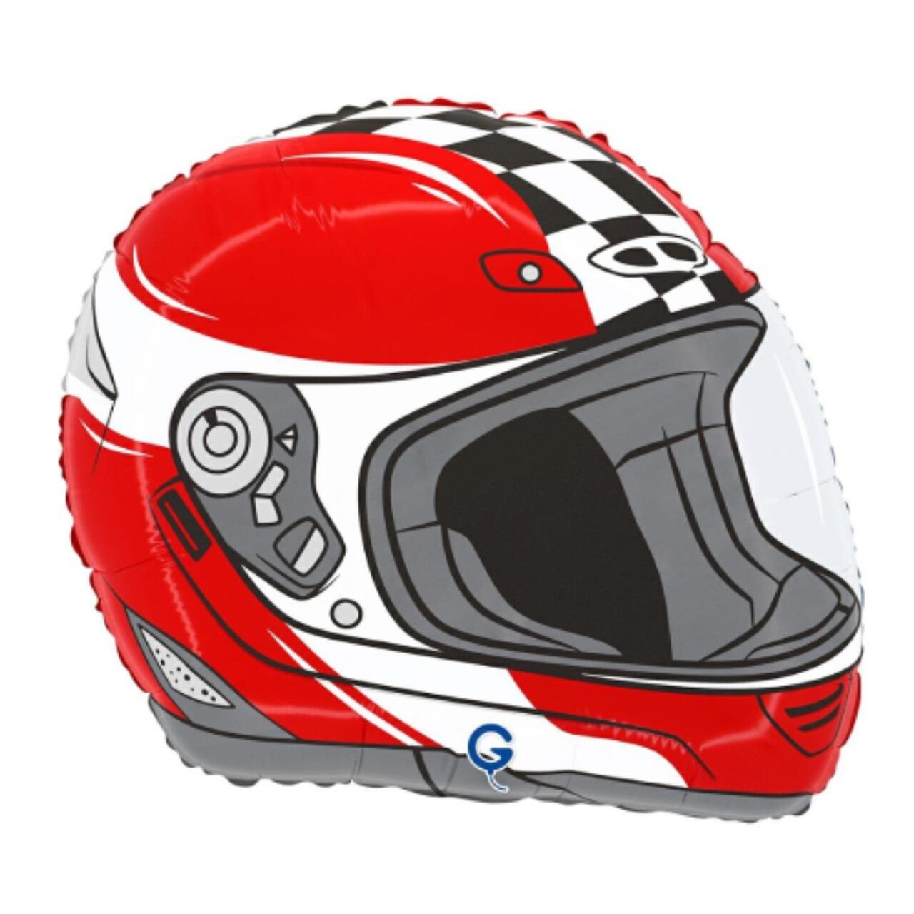 Racing Helmet 15" Foil Balloon