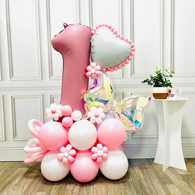 Bow Number Balloon Display