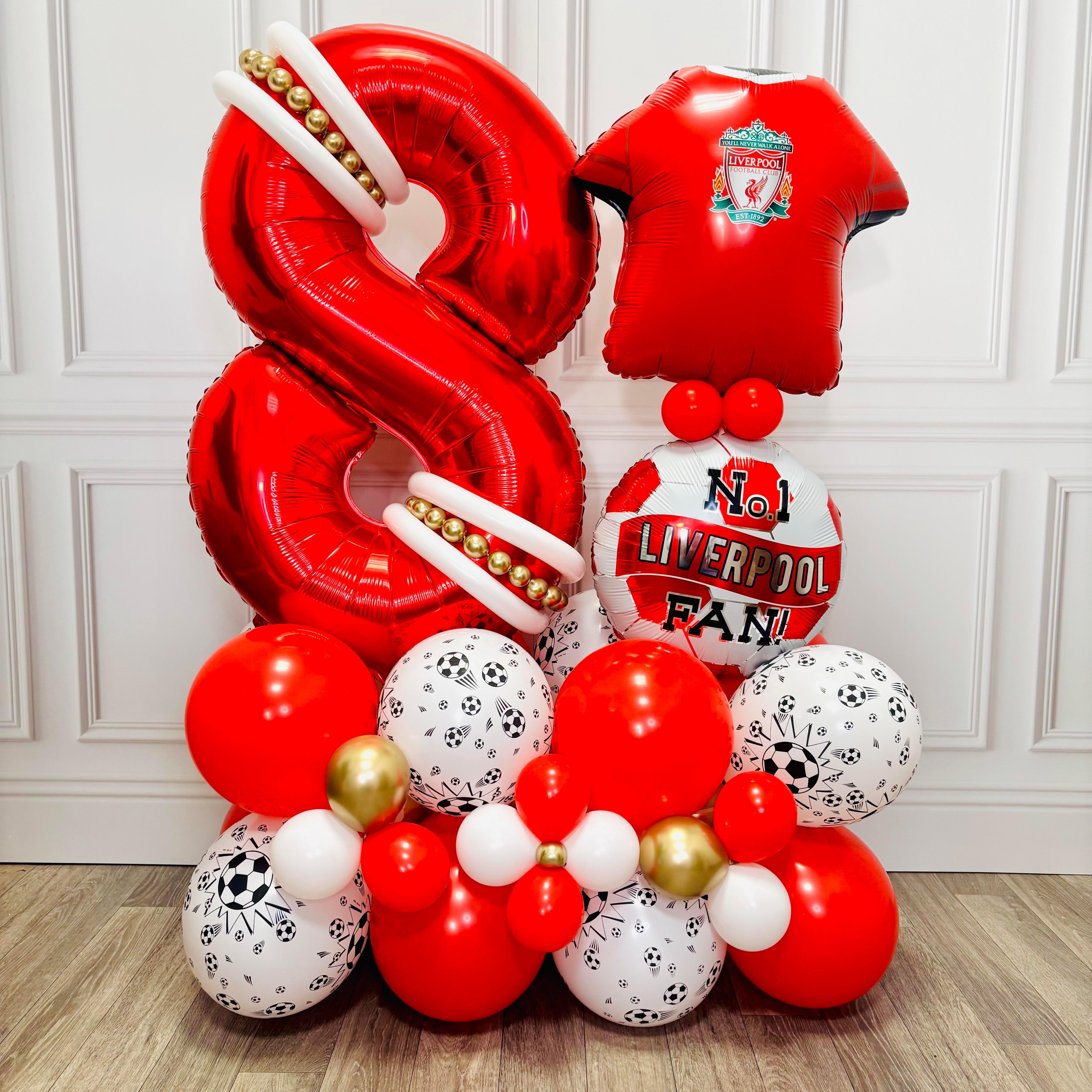 Football Crazy Balloon Number Stack