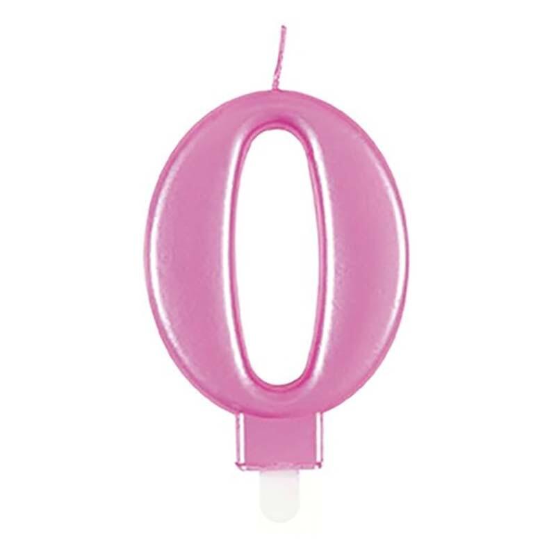 Pink Number Candles