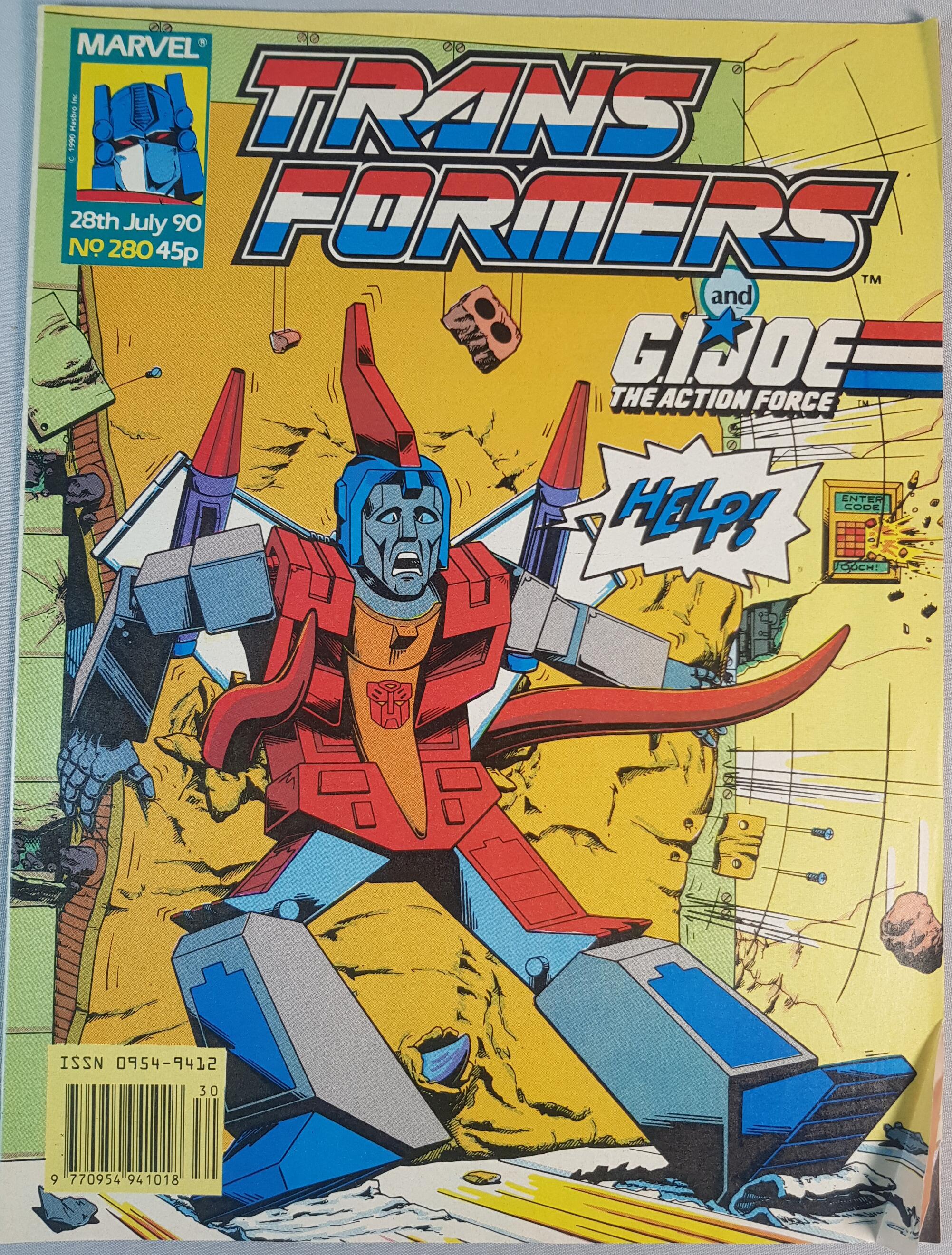 Transformers and GI Joe The Action Force 280 28th July 90