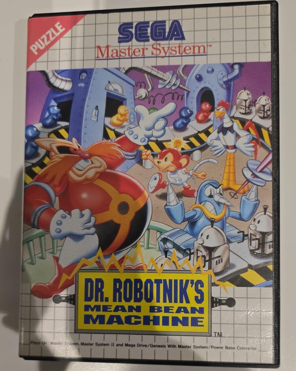 Dr. Robotnik's Mean Bean Machine with Manual Boxed - Master System Rare ...