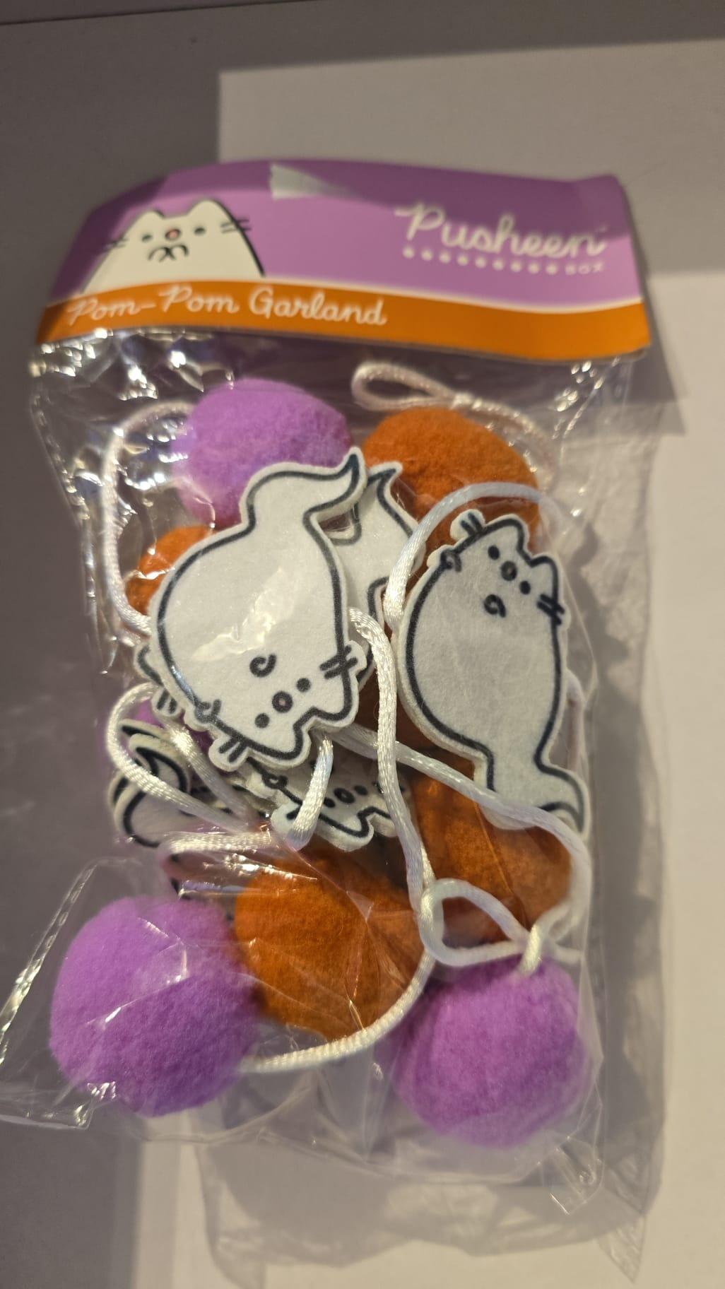 Pusheen Box Halloween Boosheen Pom Pom Garland Ghost Party Decor Exclusive