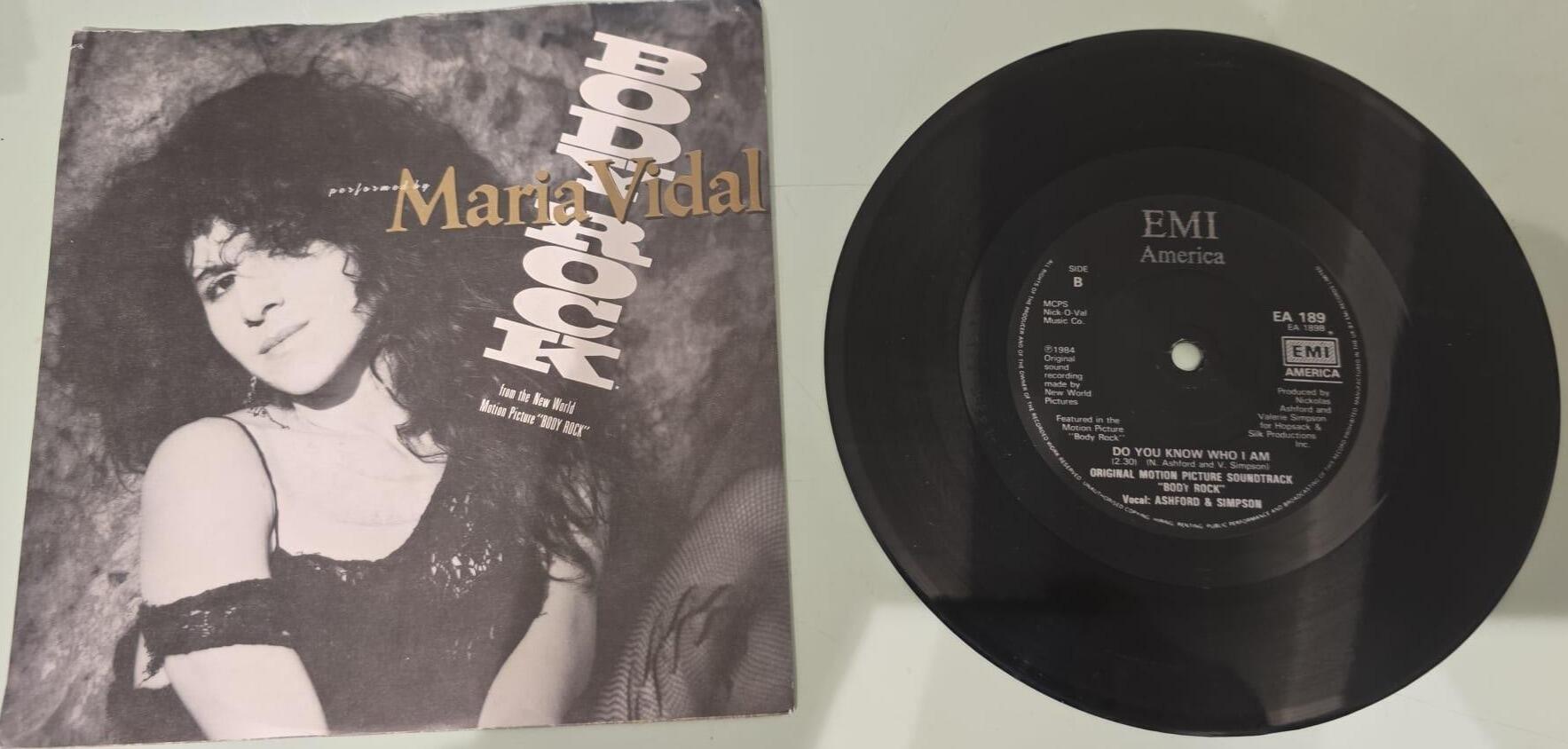 7" Vinyl Single : MARIA VIDAL 'Body Rock' + 'Do you know who I am ...