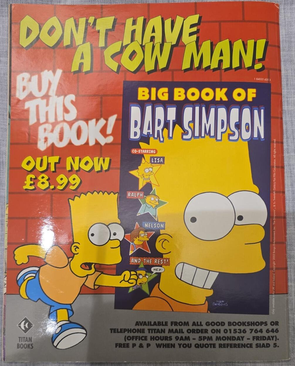 Simpsons Comic Magazine Volume 1 No 71 October 2002