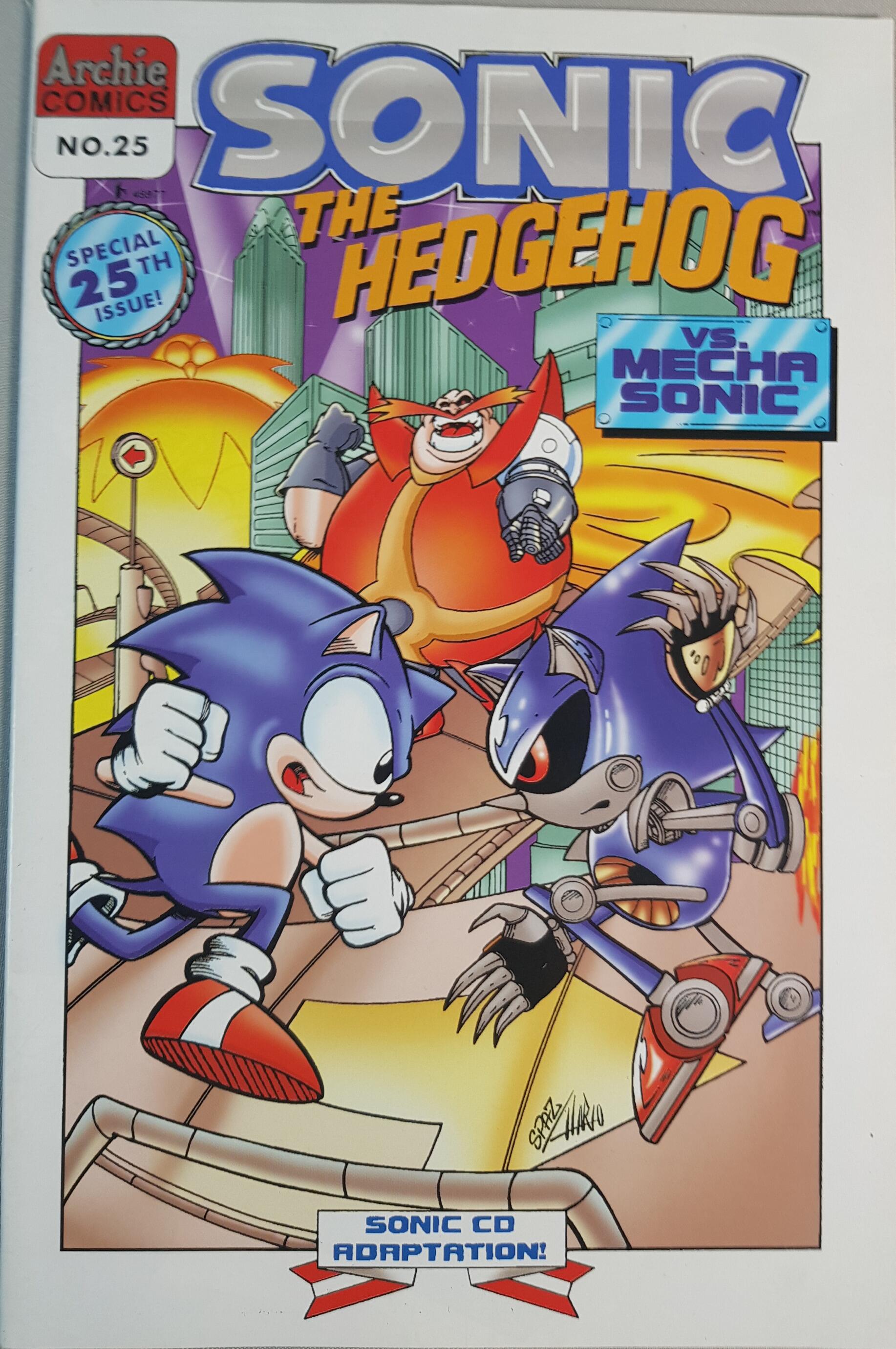 Sonic The Comic vs Mecha Sonic Archie Comics 25th
