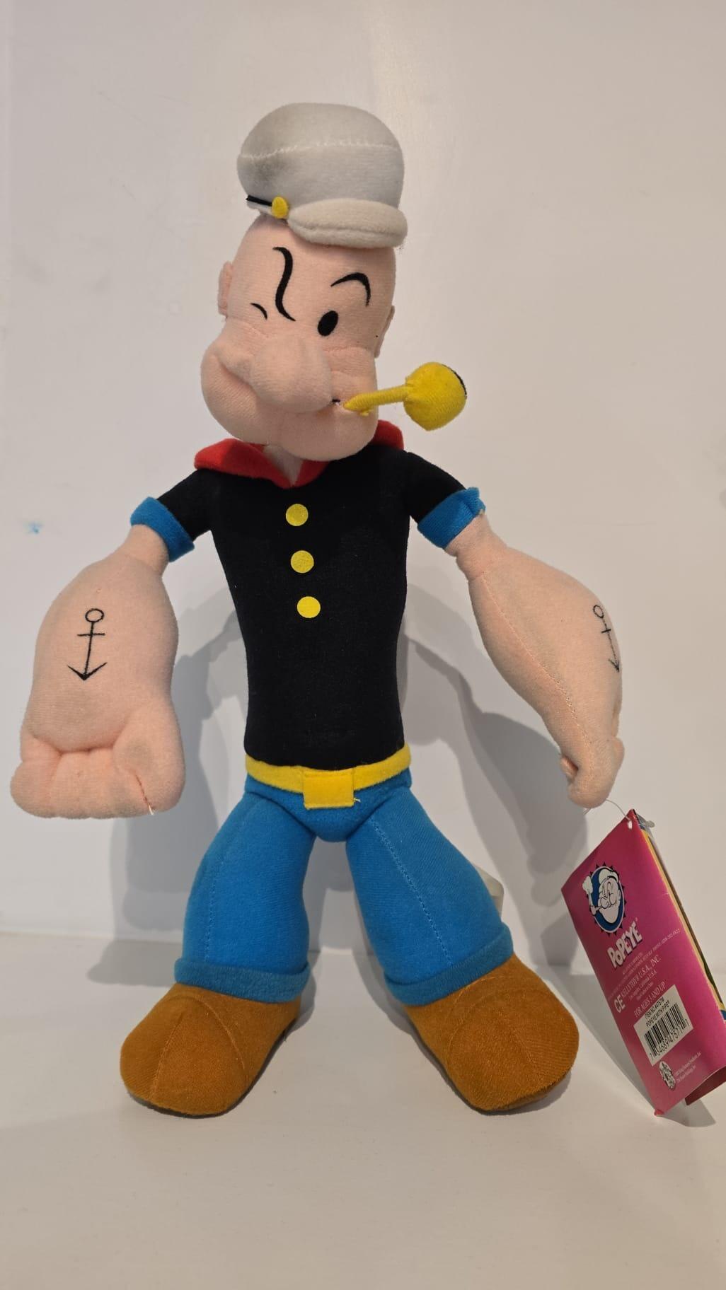Vintage Classics Popeye The Sailor Man Stuffed Plush Toy Kellytoy 2002