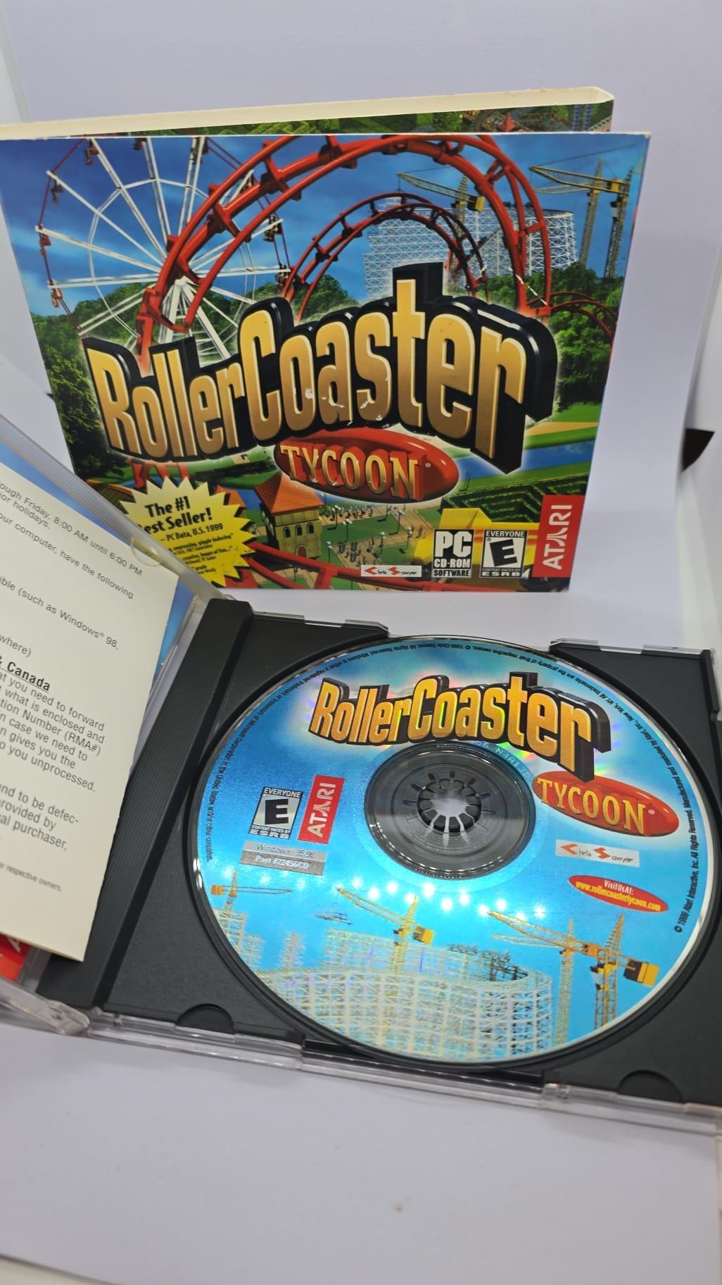 Roller Coaster Tycoon (Microsoft Windows 1999) PC CD ROM