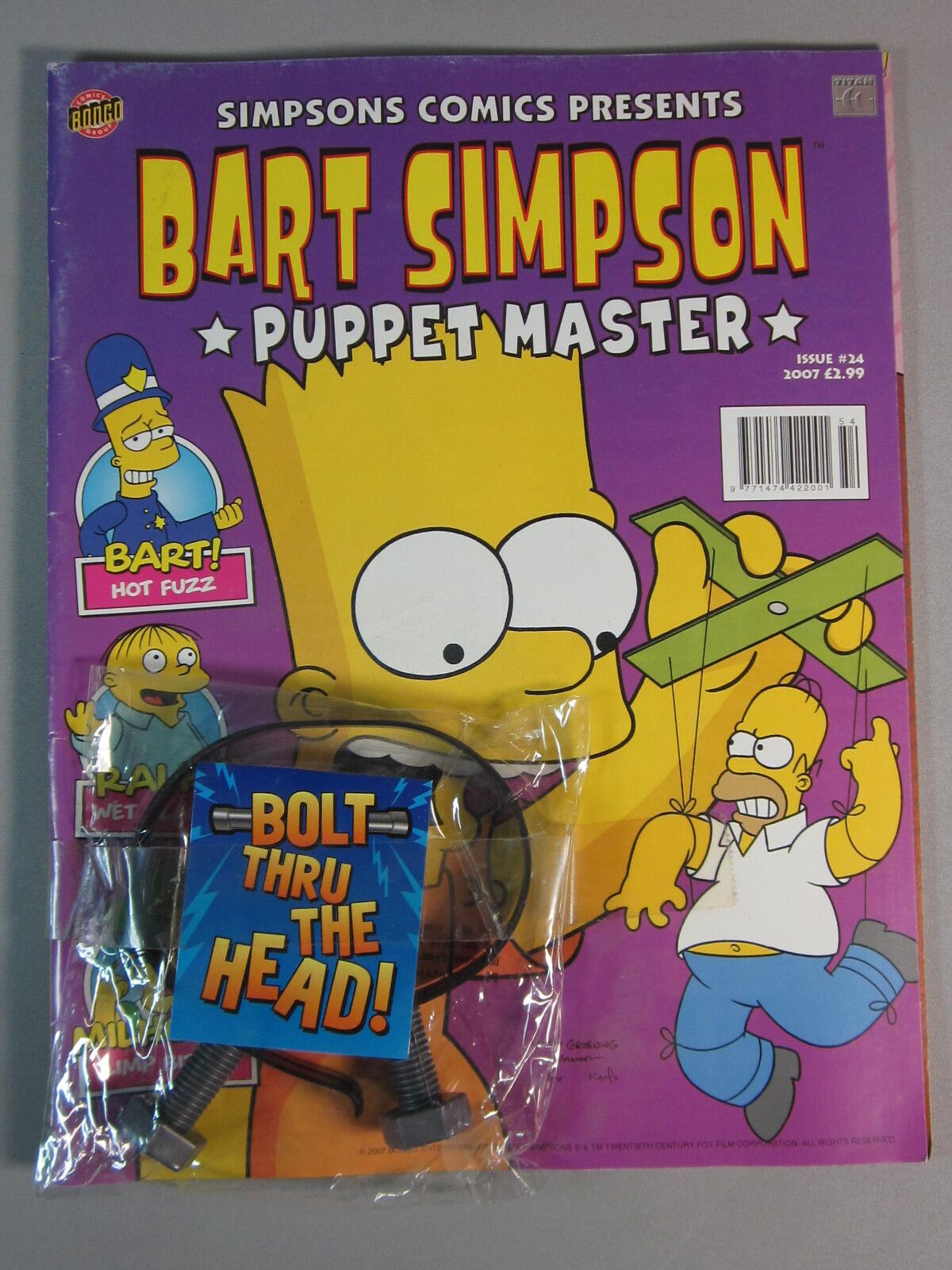 Simpsons Comics Bart Simpson Puppet Master #24 Bongo