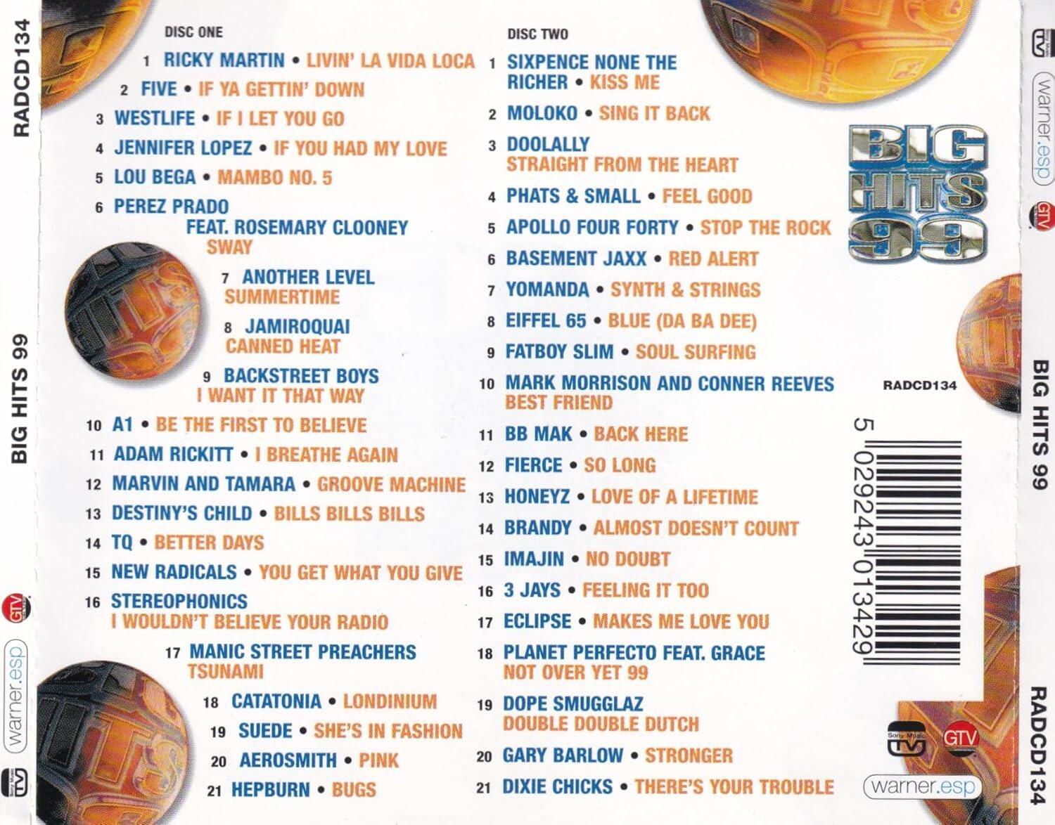 Big Hits 1999 - 42 of the Biggest Hits of the Year CD