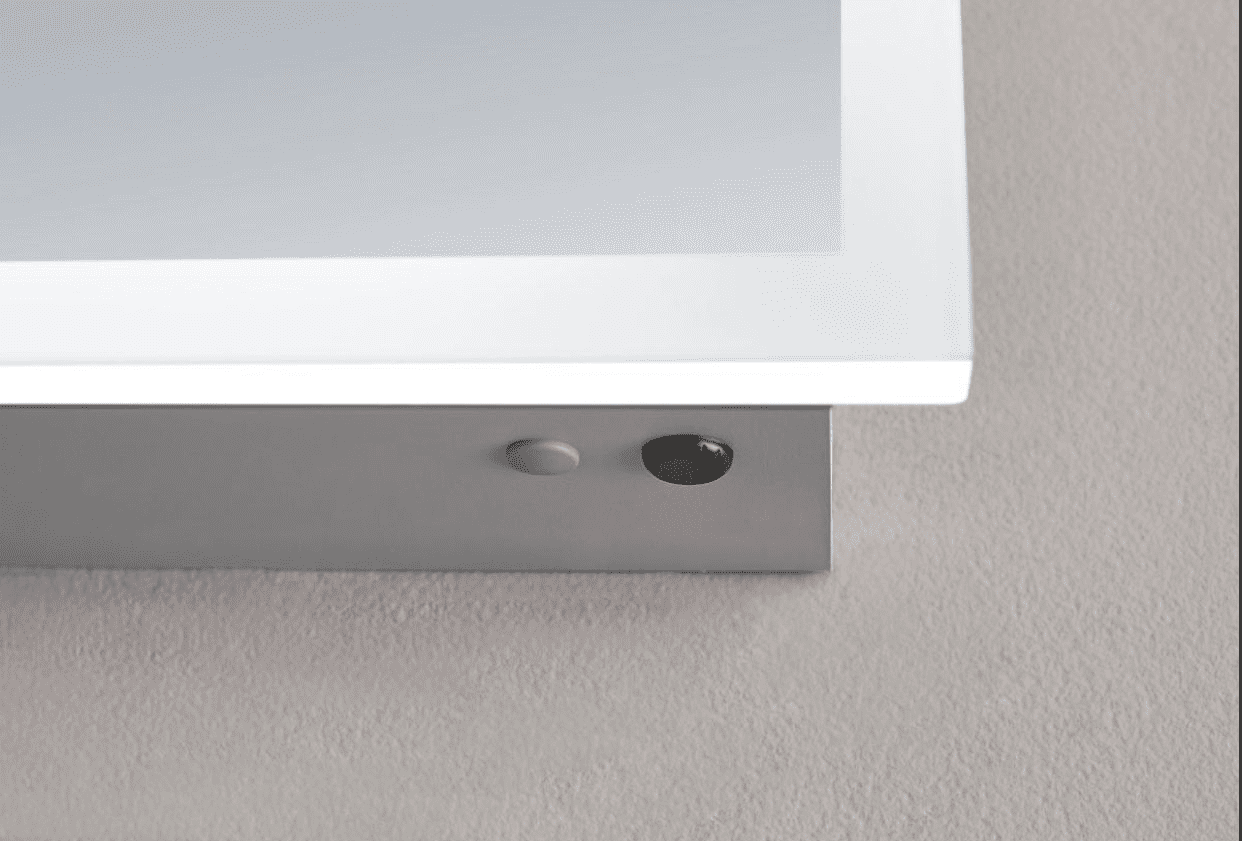 Libra LED Aluminium Single Door Mirrored Wall Cabinet