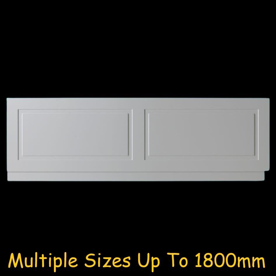 Astley Matt White Traditional Style MDF Bath Panels