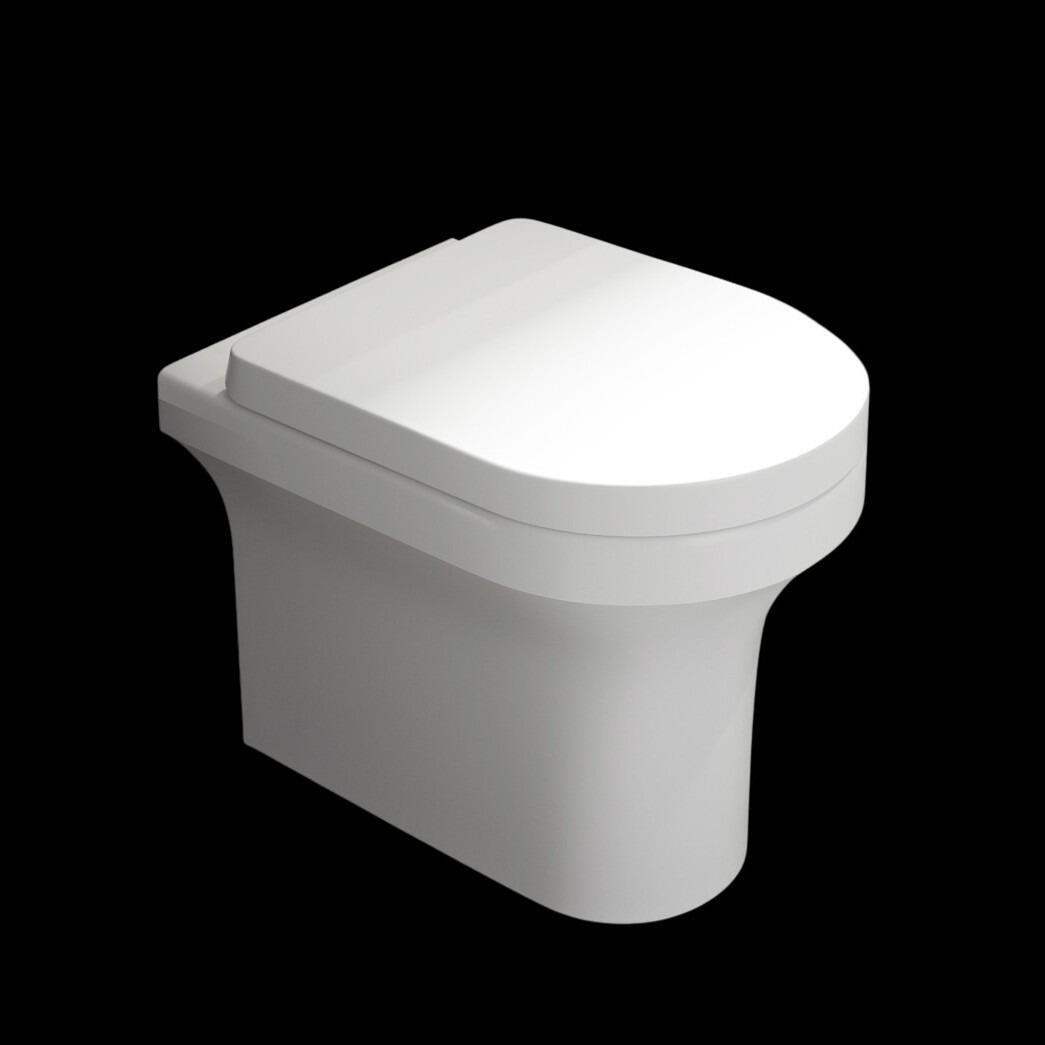 Kartell Ozone Rimless Back to Wall Toilet Pan with a Quick Release Soft ...