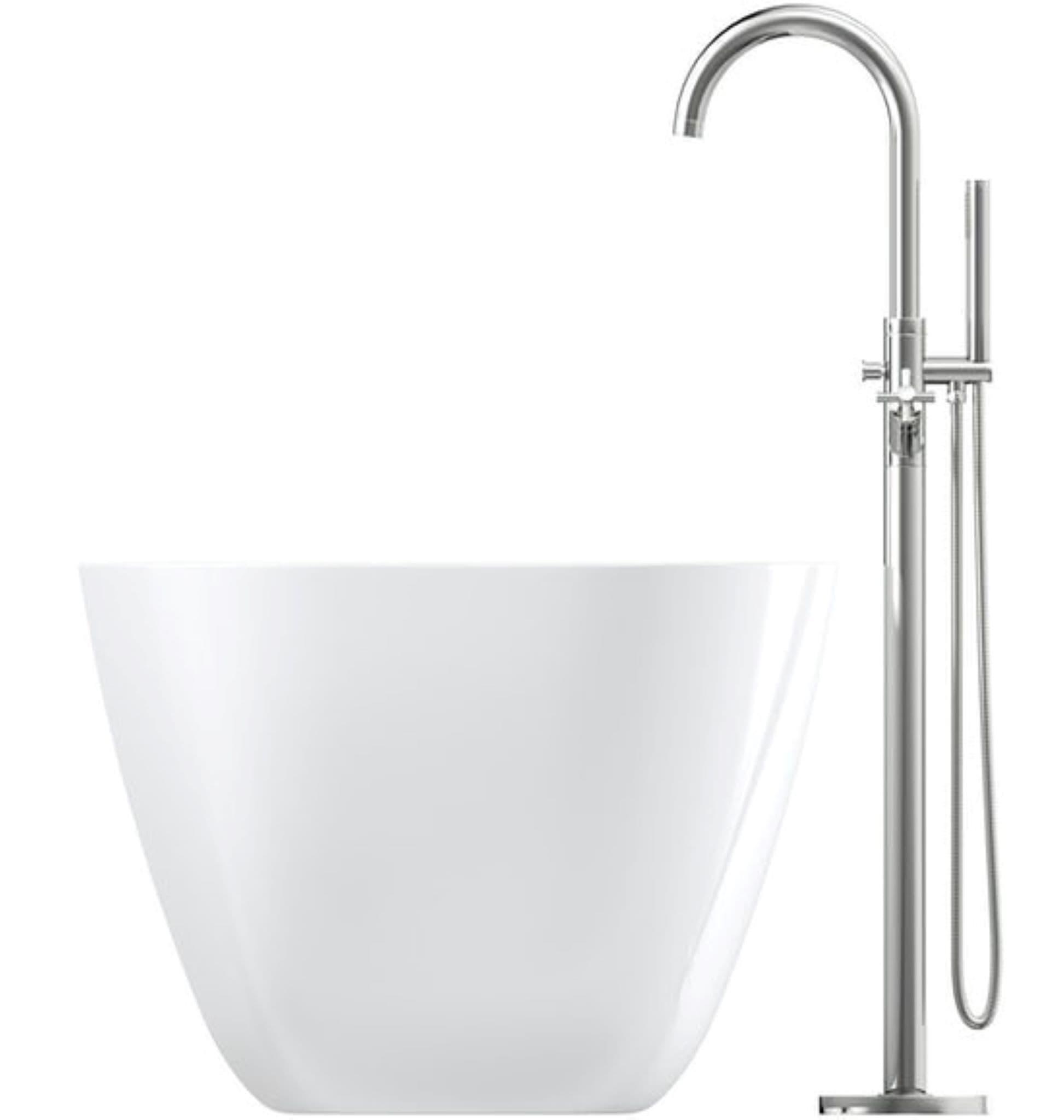 Element 1800mm Contemporary Freestanding Double Ended Acrylic Bath