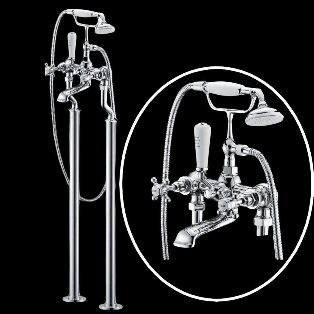 Gainsborough Traditional Floor Standing Bath Shower Mixer