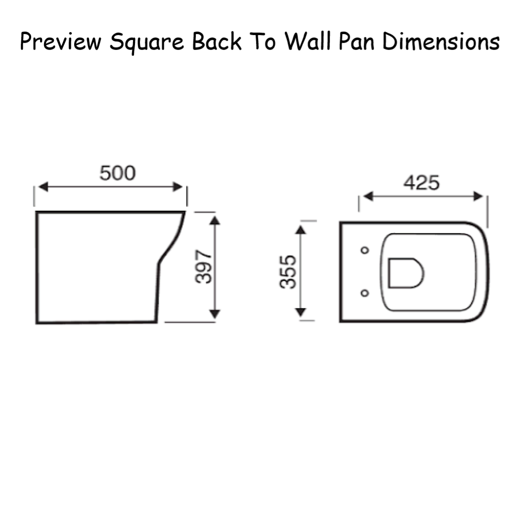 Kartell Project Square Back To Wall Pan with Easy Clean Quick Release ...