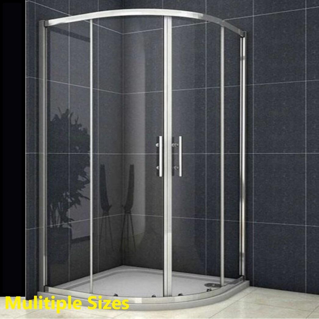 Concept Quadrant Shower Enclosure Twin Sliding Doors, 6mm Easy Clean ...
