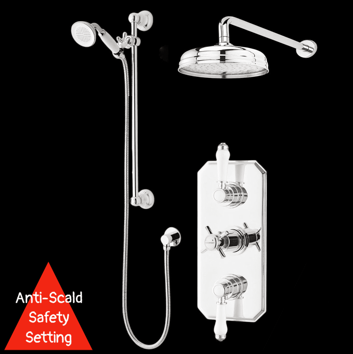 Classic Option 5 Traditional Concealed Thermostatic Shower Pack 1